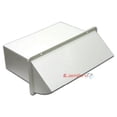 Lambro 1170W White Plastic Wall Cap Damper, 3-1/4" x 10" - Walmart.com