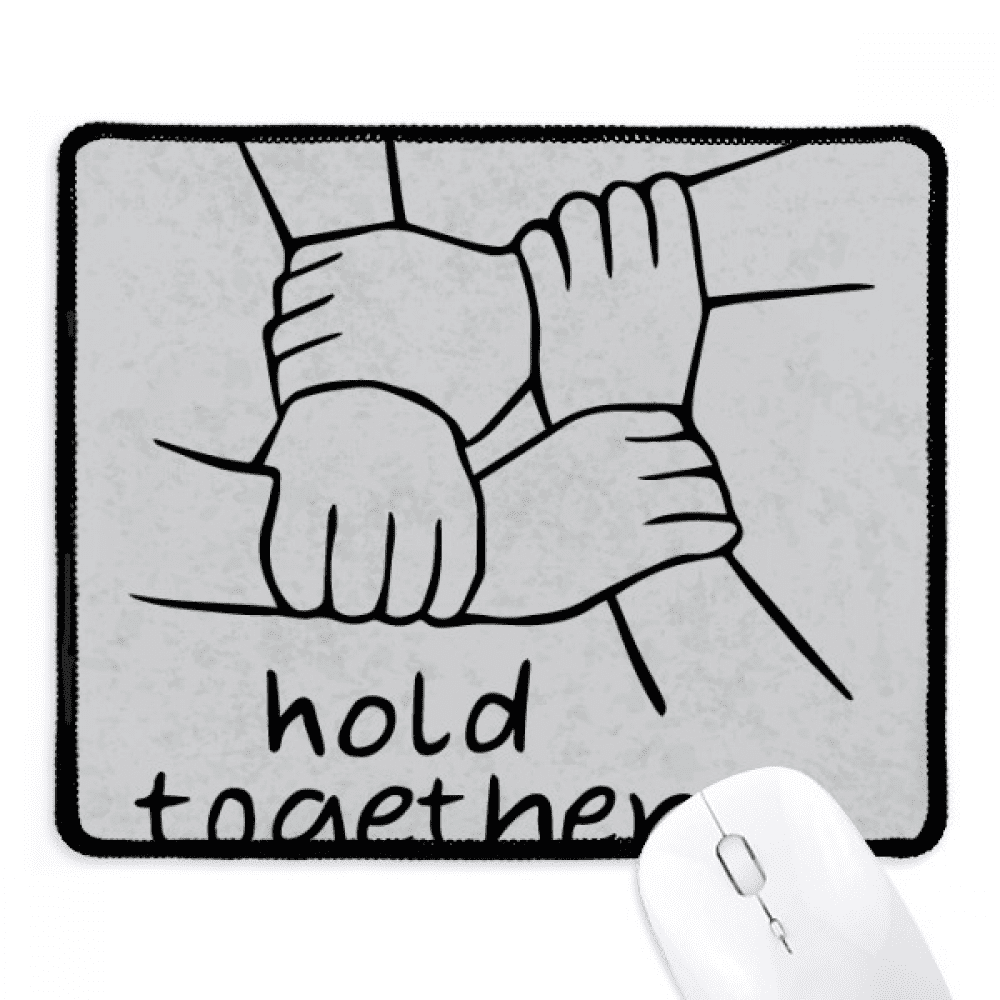 Hold Together Personalized Gesture Mousepad Stitched Edge Mat Rubber ...