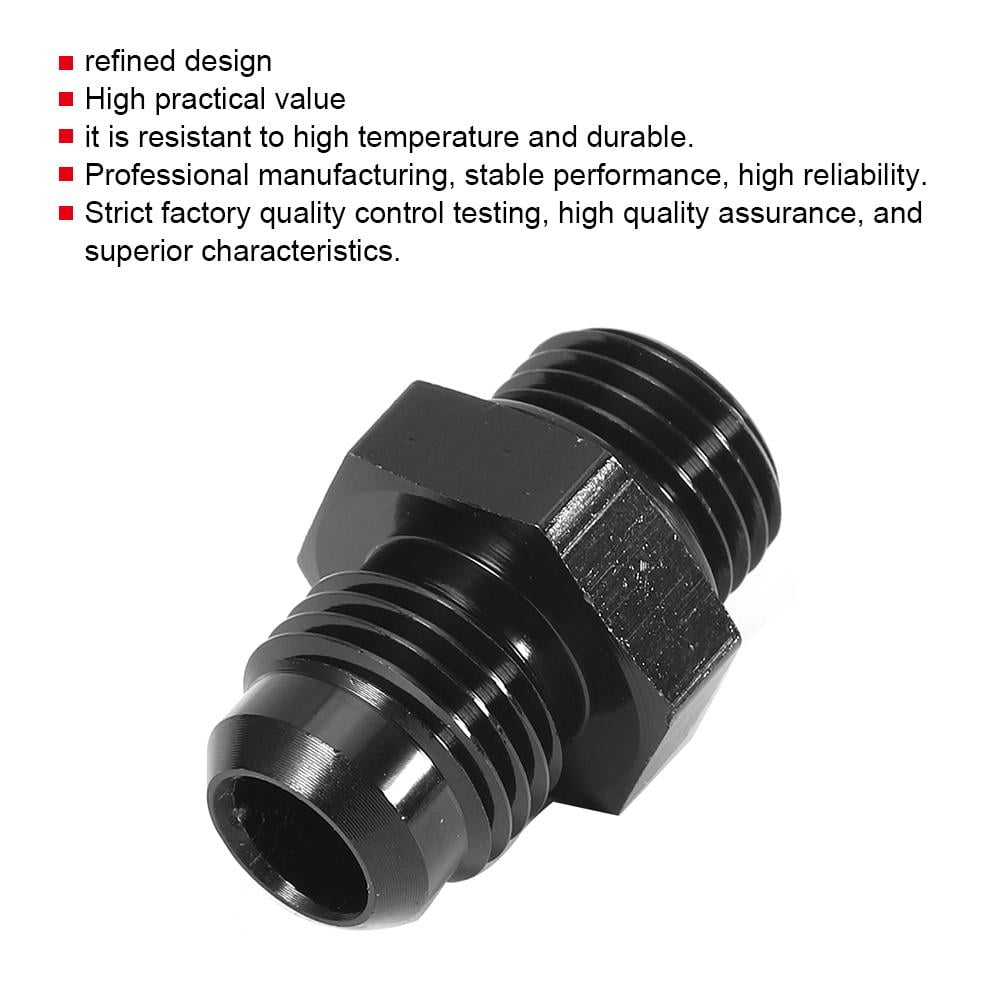 Ccdes Fuel Adapter,AN6-AN6 Adapter,Car Black Universal ORB-6 O-Ring AN6 ...