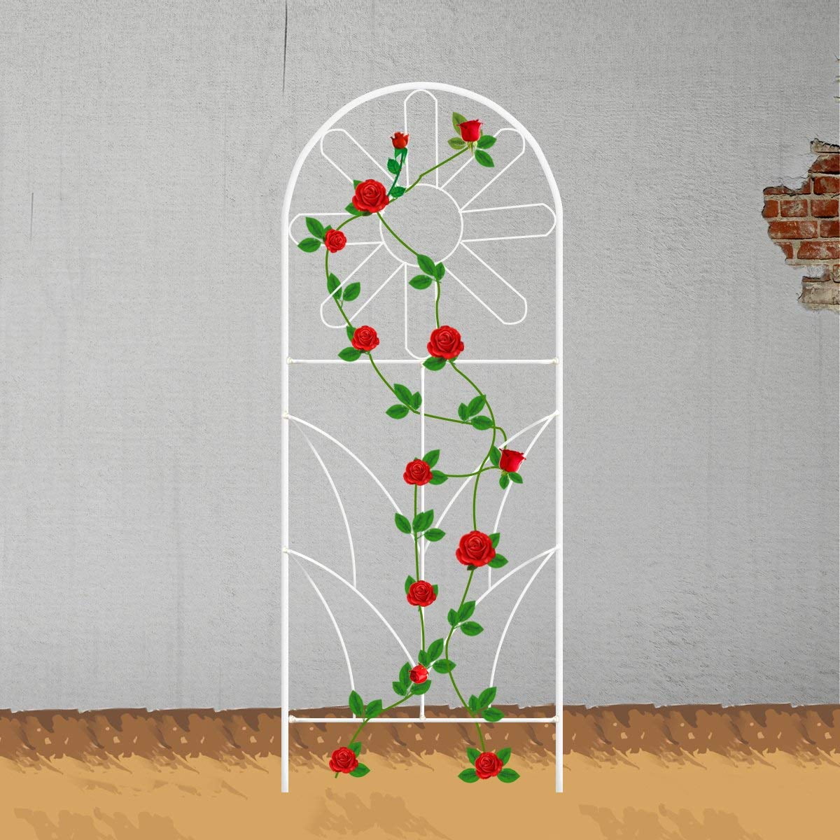 Mr.Garden Sunflower Trellis Plant Fence Grid Panels for Climbing Plants ...