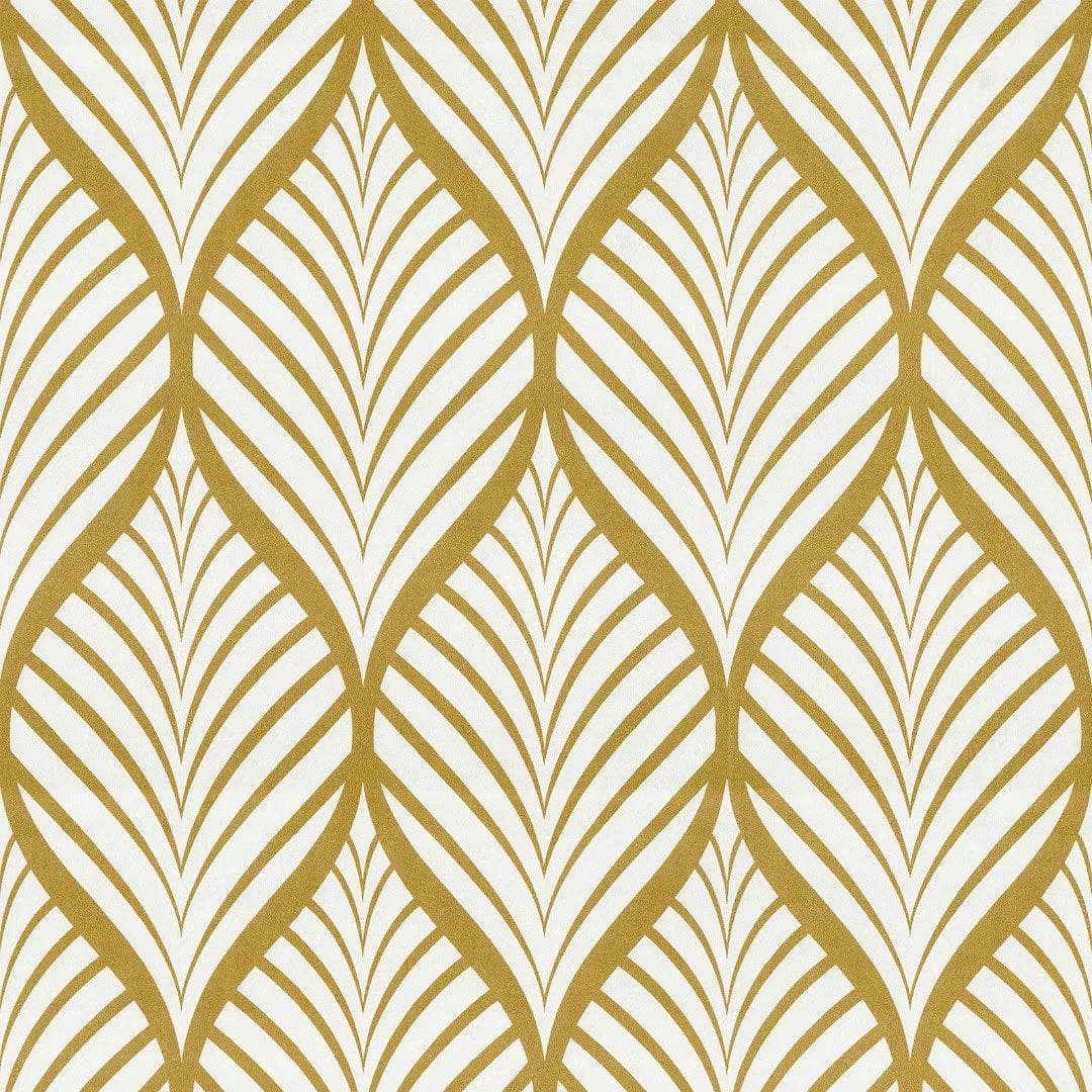 Gold Self Adhesive Wallpaper Furniture Sticker 17.7" x 118" Geometry ...