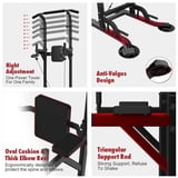 PROHIKER Power Tower Dip Station with Backrest, Resistance Band ...