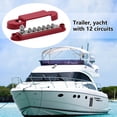 12 Post Power Distribution Block Terminal with Cover,48Volt 150A Marine ...