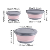 Tswift | 3Pcs Folding Bowl Outdoor Camping Tableware Sets Lunch Bo x ...