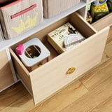 Cozy Castle U-Shaped Bookshelf, 4 Tier, 9 Cubes & 2 Drawers, Home ...