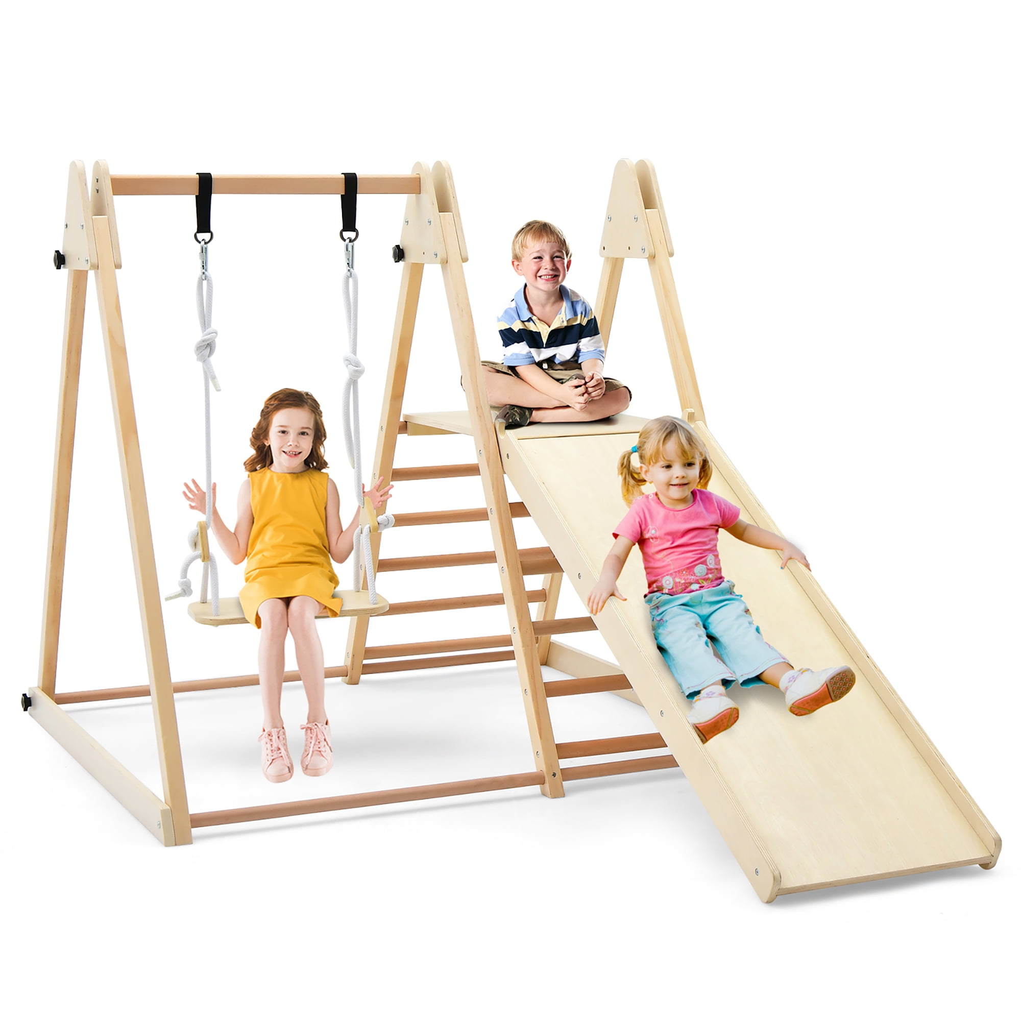 Click here for Gymax 5-In-1 Kids Indoor Playground W/ Slide Climb... prices