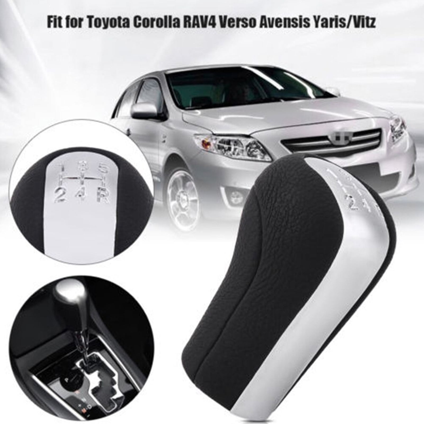 POSSBAY 5 Speed Car Gear Shift Knob Stick Lever For Toyota YARIS/VITZ ...