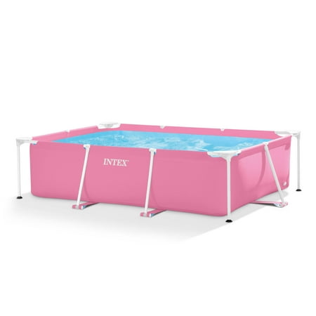 Intex 86" x 23" Outdoor Rectangular Frame Above Ground Swimming Pool ...