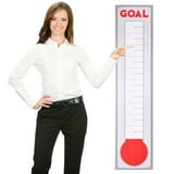 5 Pack Giant Fundraising Thermometer for Goal Setting, Tracker Chart ...