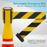 Pyle 2-Pc Emergency Retractable Traffic Cone Hazard Warning Tape ...