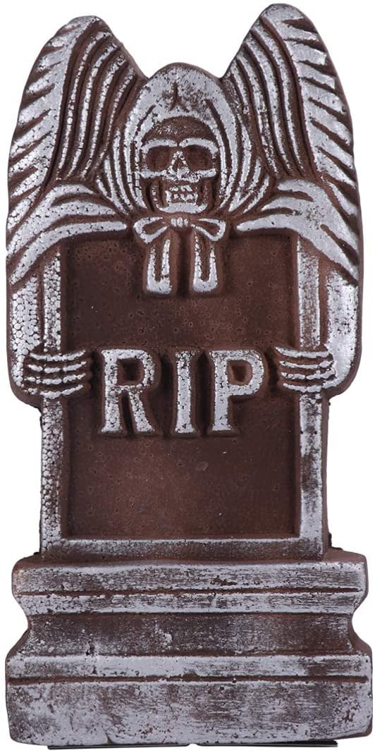Halloween RIP Graveyard Tombstones Foam Gravestone Tombstones Figurine ...