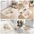 Boho Nordic Front Door Mat Indoor Entrance, Abstract Modern Watercolor ...