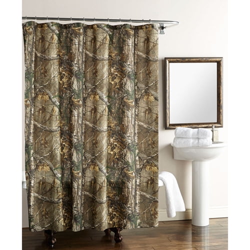 Realtree Xtra Camouflage Print Shower Curtain 70 X 72