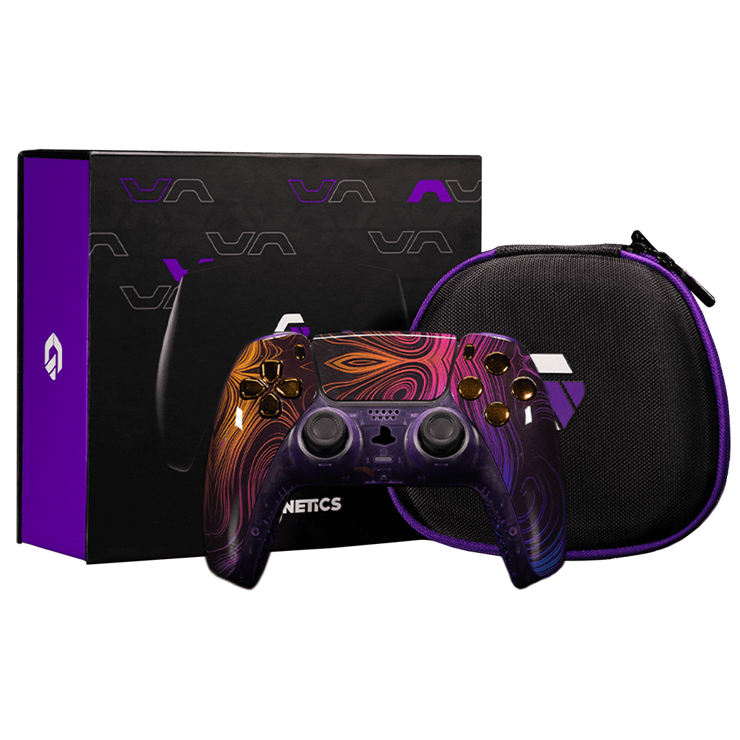 Gamenetics Custom Purple Pink Orange Gold Official Wireless Bluetooth ...
