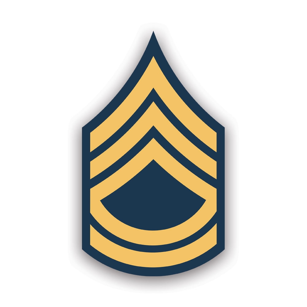 E-7 Sergeant First Class Insignia Sticker Decal - Self Adhesive Vinyl ...