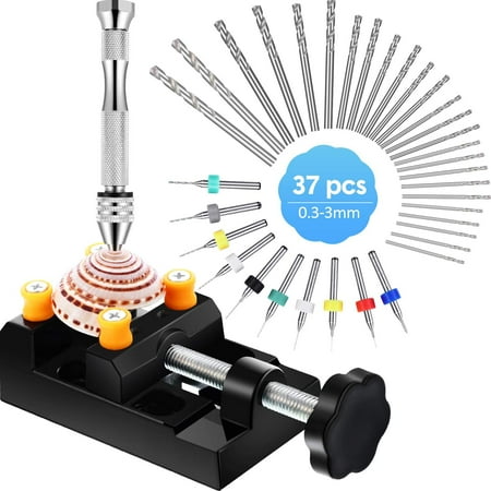 37 Pieces Hand Drill Set Include Pin Vise Hand Drill Tool with Mini ...