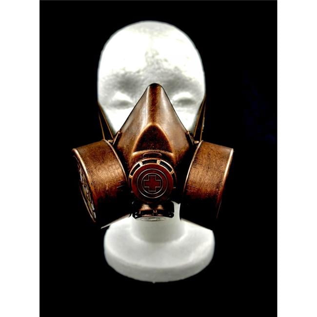 Kayso GSM004BR Adjustable Elastic Strap Steampunk Gas Mask, Bronze ...