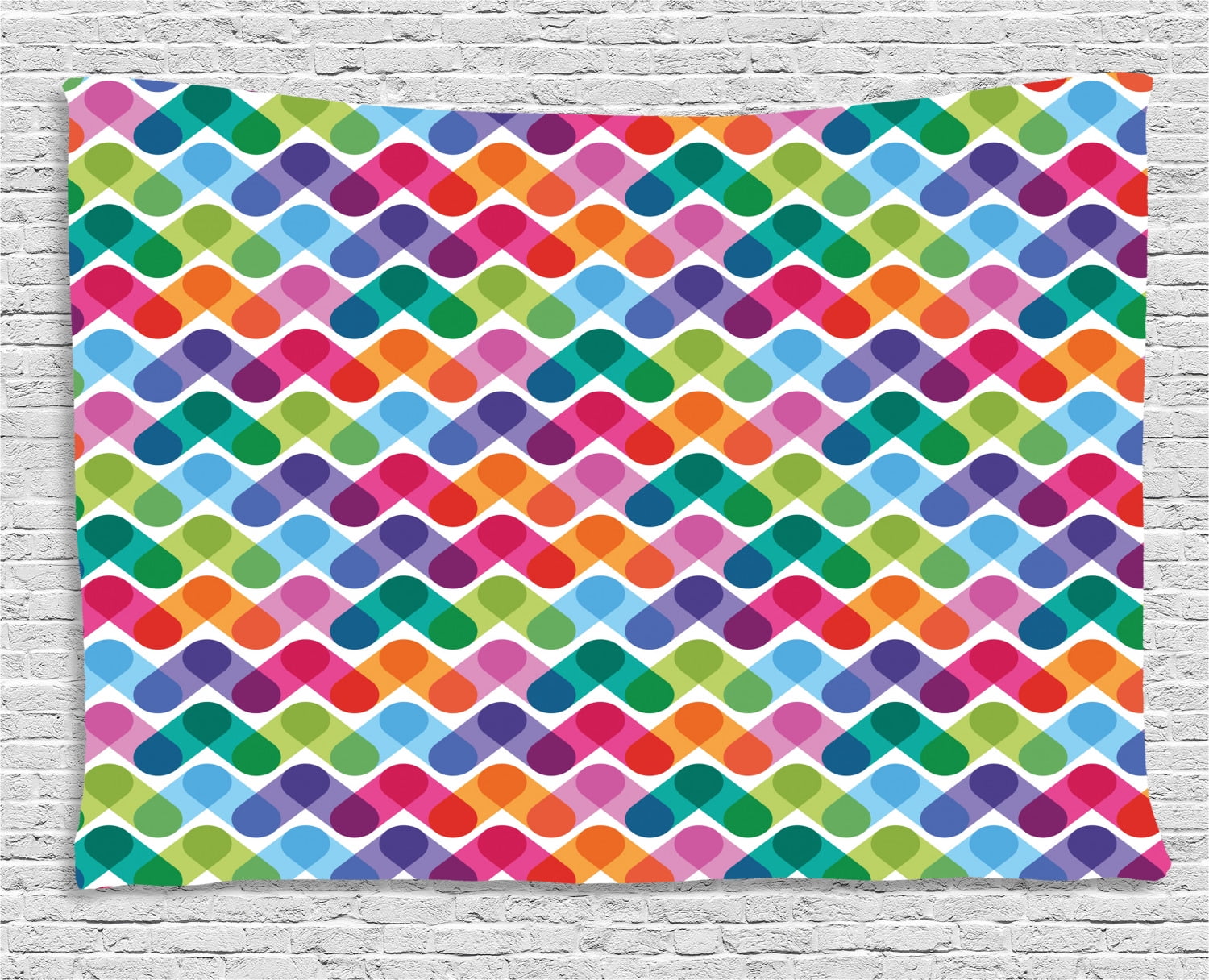 Colorful Tapestry, Lively Mixture of Colors with Connected Abstract ...