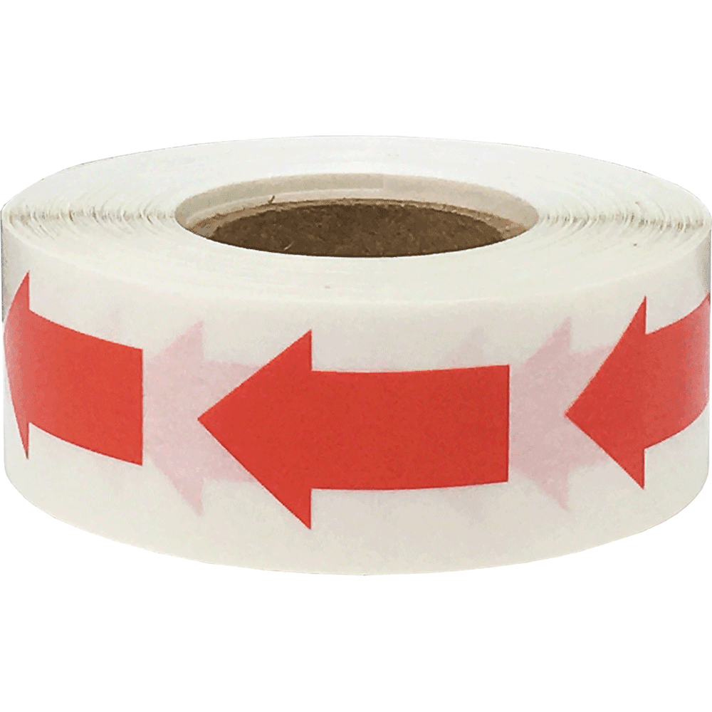 Color Coding Arrow Labels Red 1 x 5/8 Inch 500 Total Adhesive Stickers ...