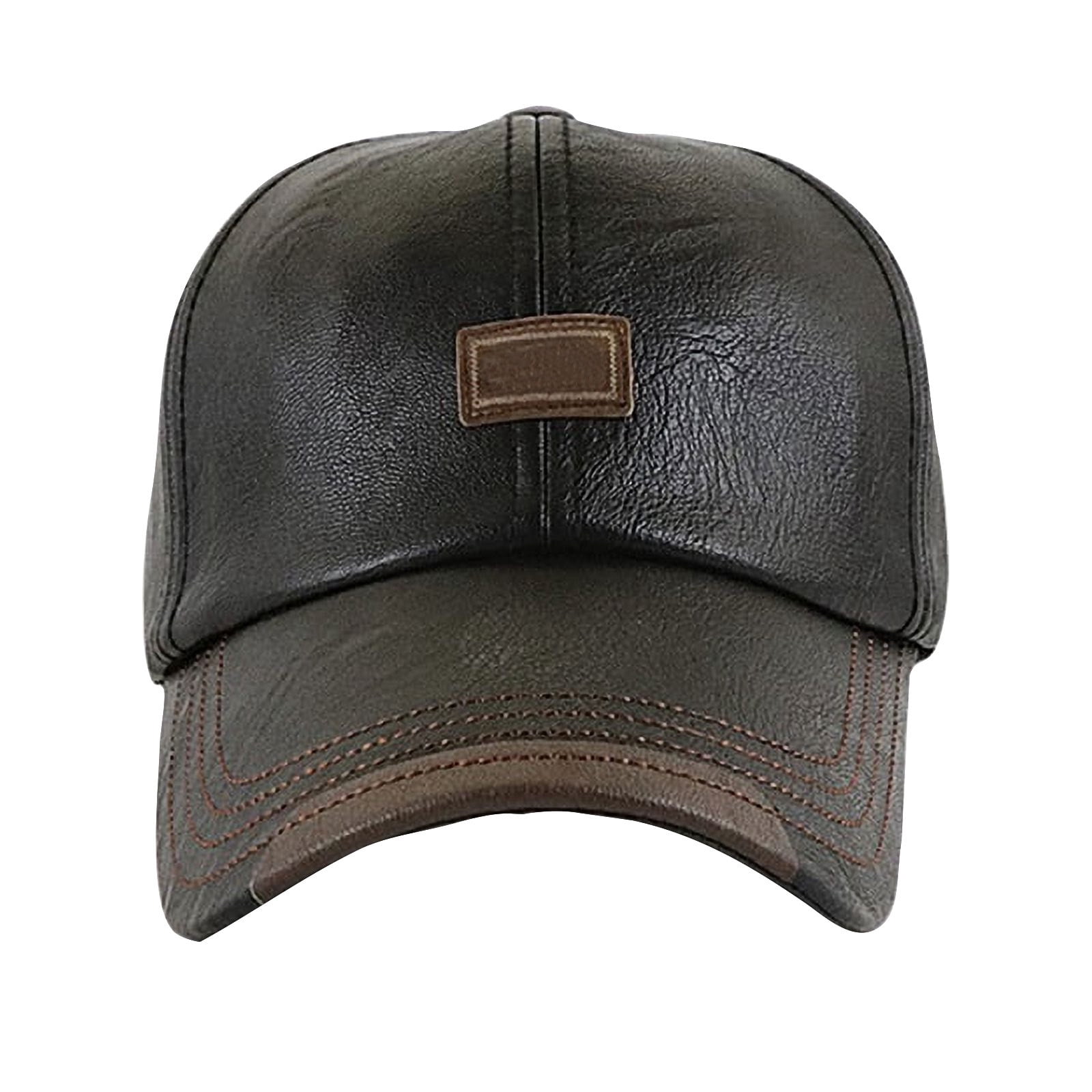 Click here for Hhspeishii Leather Mens Baseball Hat Autumn And Wi... prices