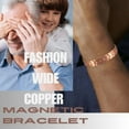 Pure Copper Bracelets for Men Women , Cuff Copper Bangles,Set of 2 ...