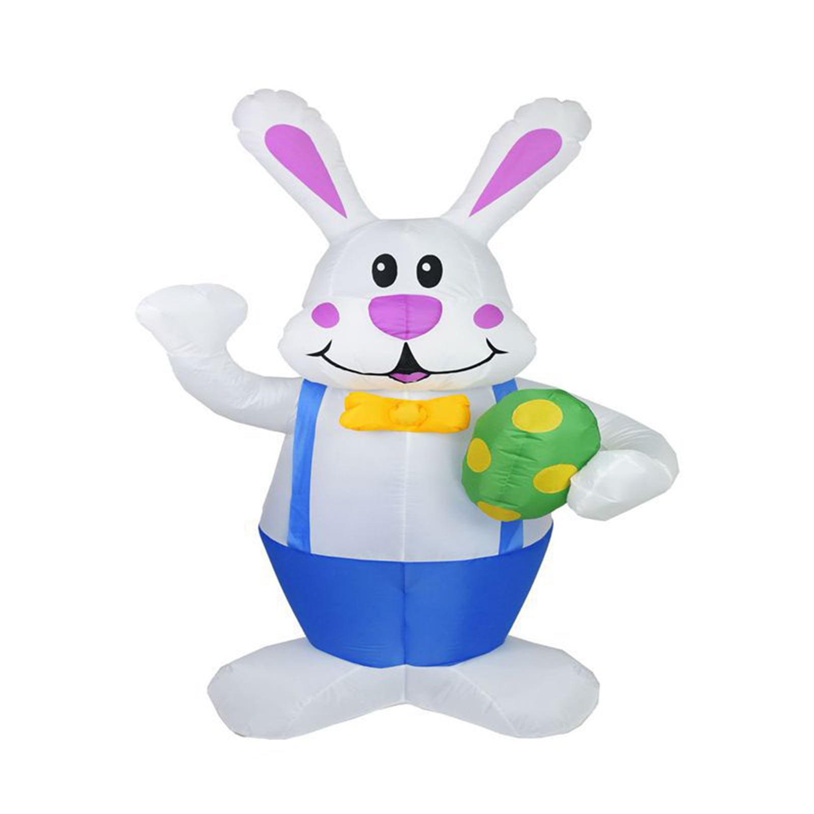 CreativeArrowy 6.5ft Easter Inflatable Bunny Holding Paintbrush Lighted ...