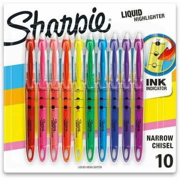 Sharpie Clear View Smear Guard Highlighter, Assorted 12 Count with ...