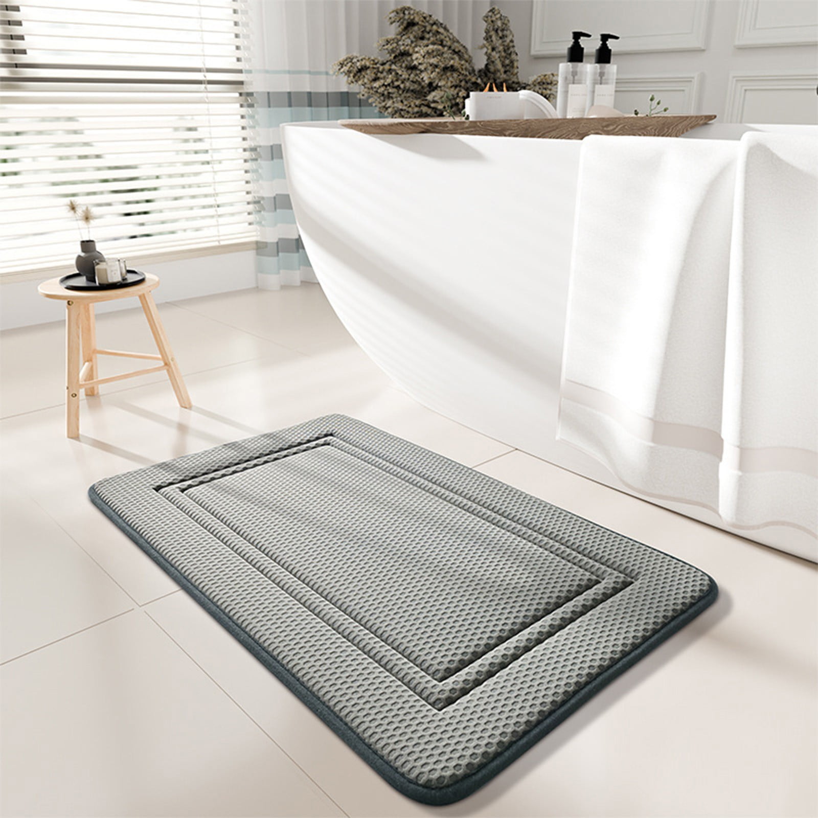 Click here for Staron Bath Mats For Bathroom  24x16 Bath Rugs For... prices