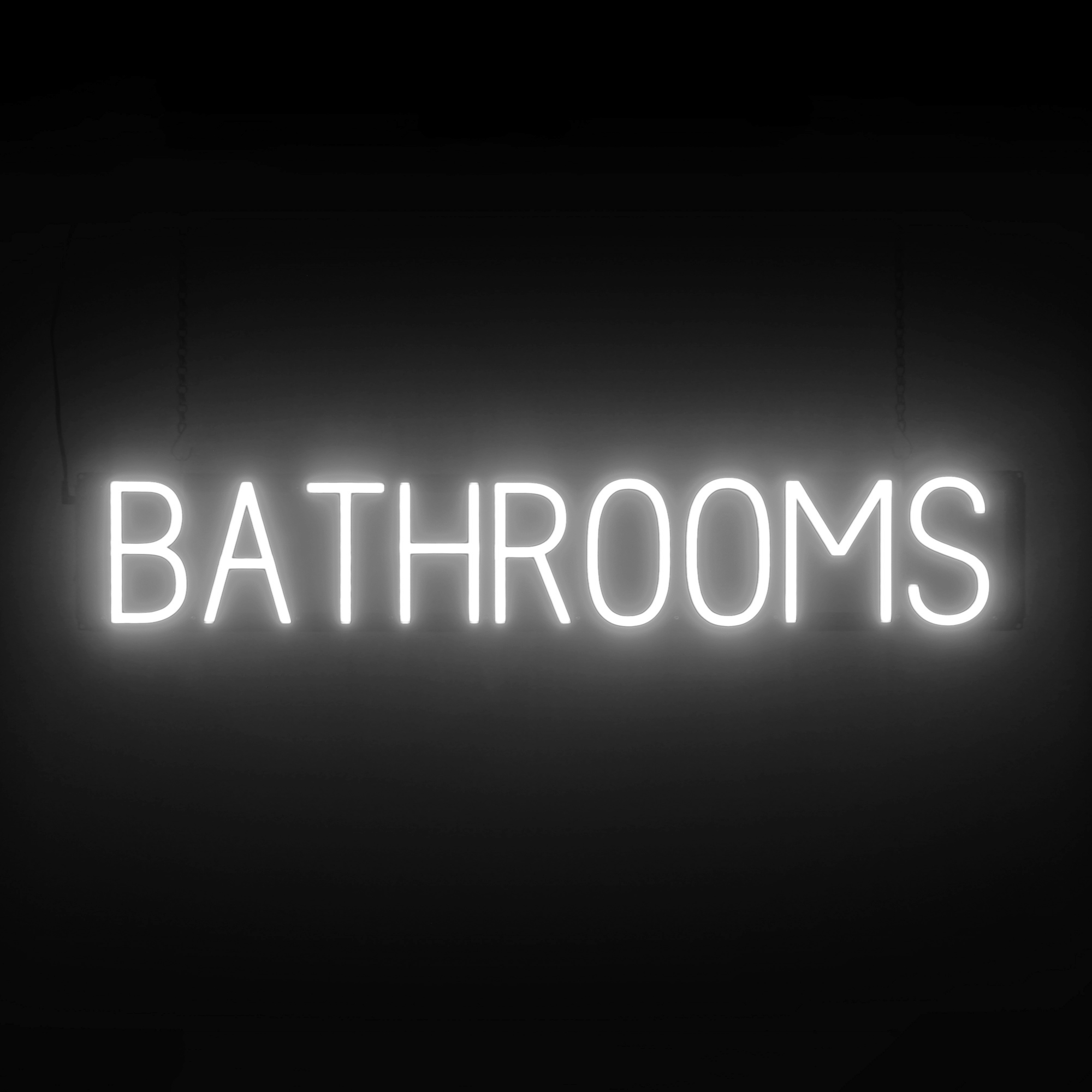 SpellBrite Neon-LED BATHROOMS Sign With Dimming Capability. LED ...