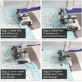 AZPPANXI 6-Piece Rolled Hem Presser Foot Set, Wide & Narrow Hemmer Feet ...