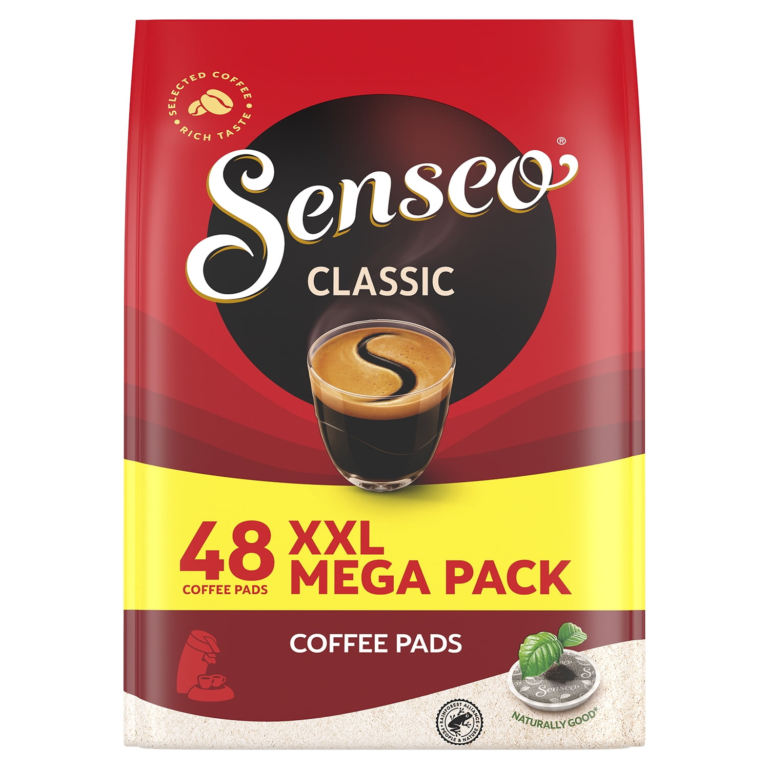 Senseo® Classic Coffee Pads, Dark Roast, Single Pack of 48 Pads ...