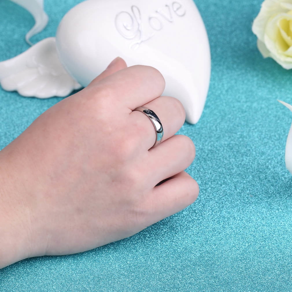 OUTAD Love Lovers Couple Half Heart Shape Matching Stainless Steel ...