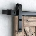 7.5FT Barn Door Hardware Kit, Sliding Barn Door Track -Smoothly and ...