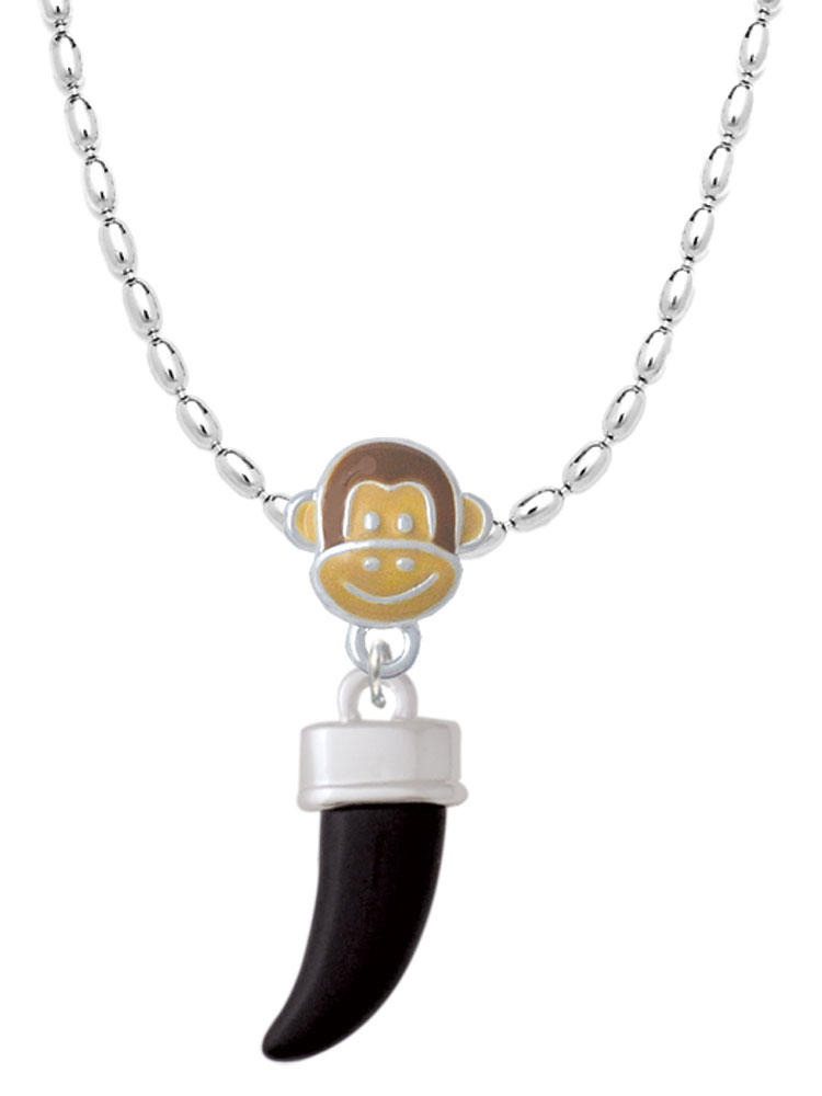 Delight Jewelry Black Sabre Tooth Mia Monkey Charm Necklace - Walmart.com