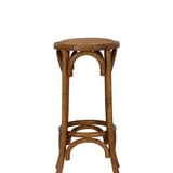 Linon Rae Backless Wood Bar Stool, 30" Seat Height, Walnut Finish ...