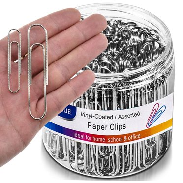 JAM Jumbo Paper Clips, Dark Blue, 75/Pack, Large - Walmart.com