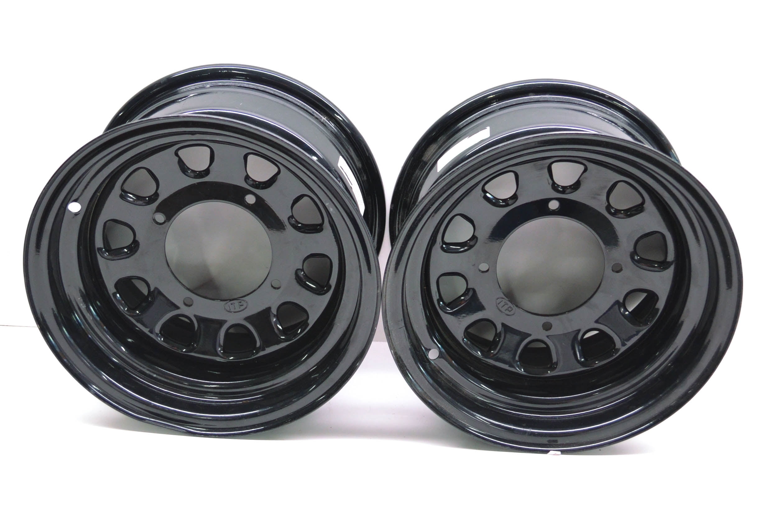 ITP D12R537 12X7 Black Rear Wheel Rim Qty 2 NOS - Walmart.com