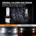 Alla Lighting HB4 9006 LED Bulbs, 4000 Lumens, Low Beam or Fog Lights ...