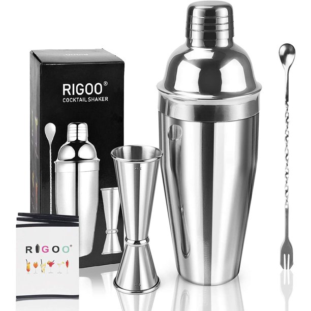 Sinfinate Stainless Steel Bartender Kit - 3 Piece Cocktail Shaker Set ...