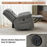 Sfxingyou Large Power Swivel Rocker Recliner with Massage and Heat, USB ...