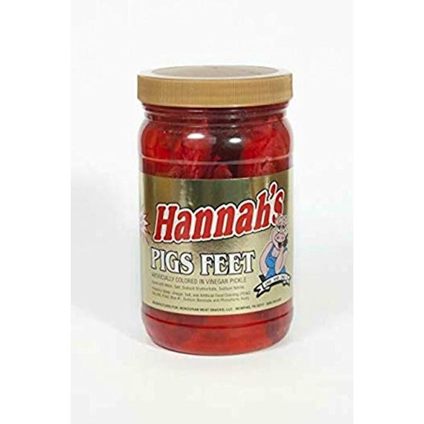 Hannah's Ready To Eat Pickled Pigs Feet 16 oz. Jar - Walmart.com ...