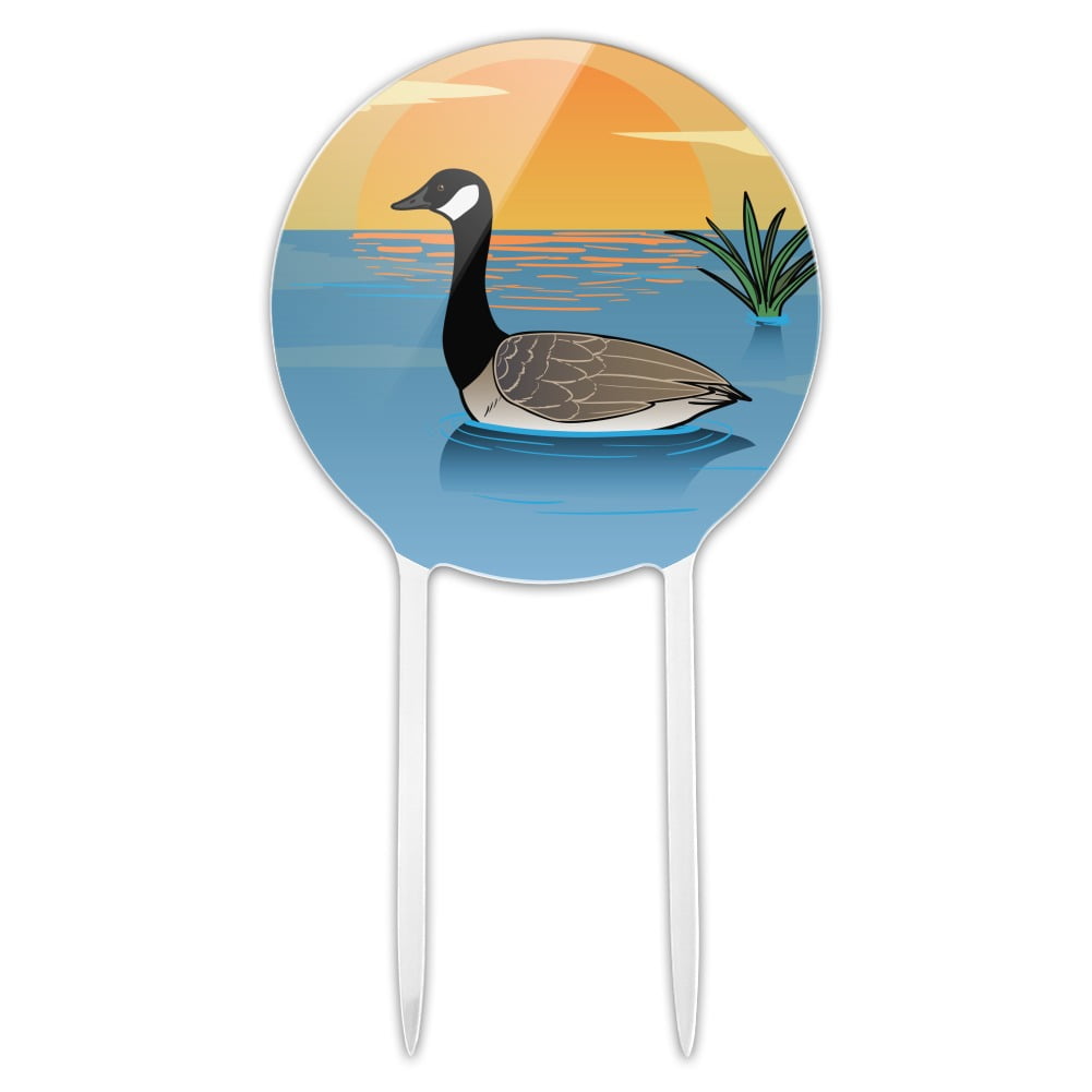 Acrylic Canadian Goose Geese Swimming Canada Cake Topper Party ...