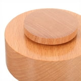 HEMOTON DIY Wooden Music Box Kit Rotating Base for Craft Projects Khaki ...