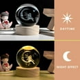 3D Fairy Crystal Ball with LED Stand, Fairies Figurines Lamp Night ...