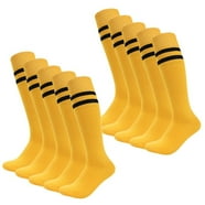 Kids Soccer Socks 4 Pack Boys Girls Cotton Team Socks Teens Children ...