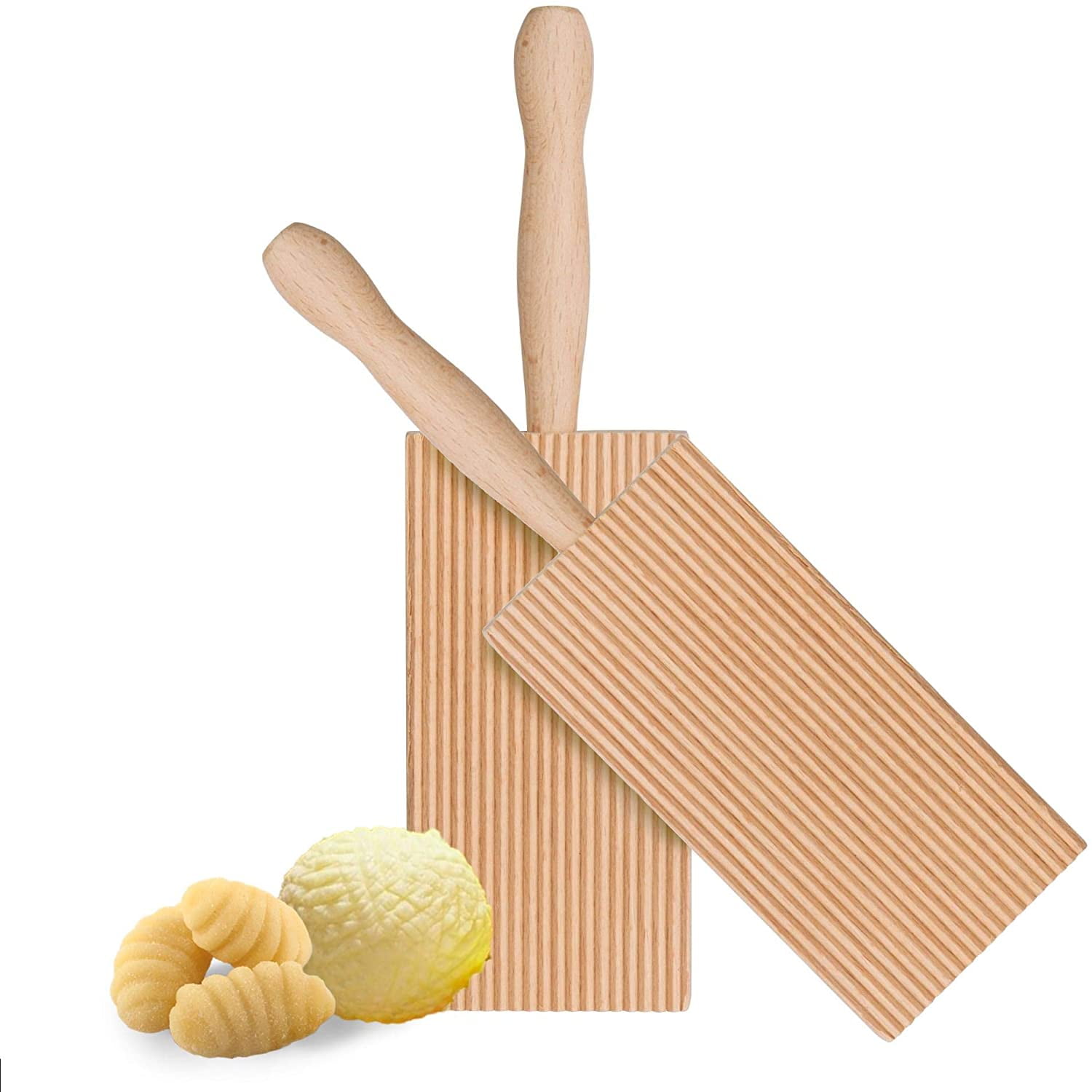Italian made Butter Paddles Gnocchi board 2 piece Set - Walmart.com
