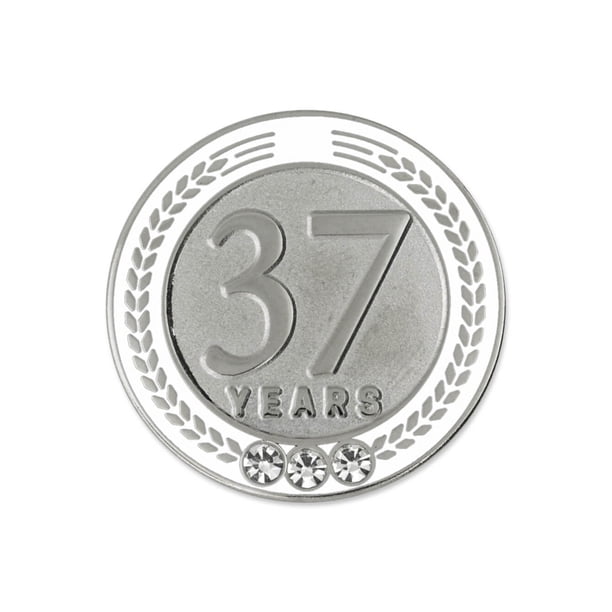 PinMart's 37 Years of Service Award Employee Recognition Gift Lapel Pin ...