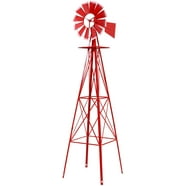 Decorative 8 ft. Galvanized Windmill - Walmart.com
