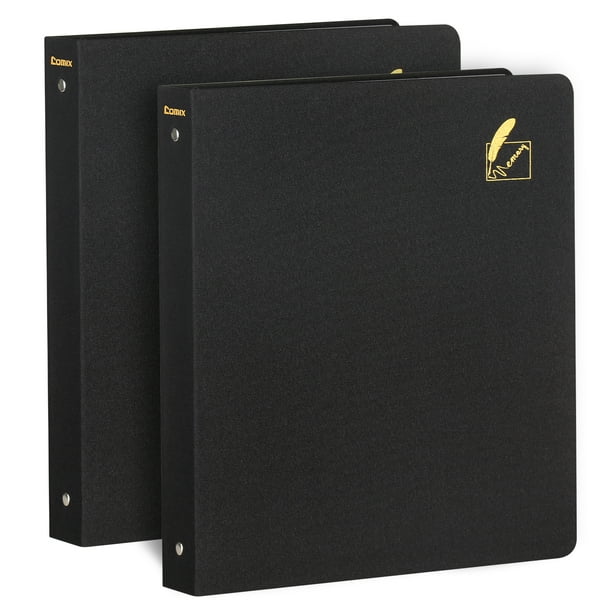 Comix Durable 3 Ring Binder with 5 Tab Dividers, 1 inch Linen Fabric Binders Fits Letter Size ...