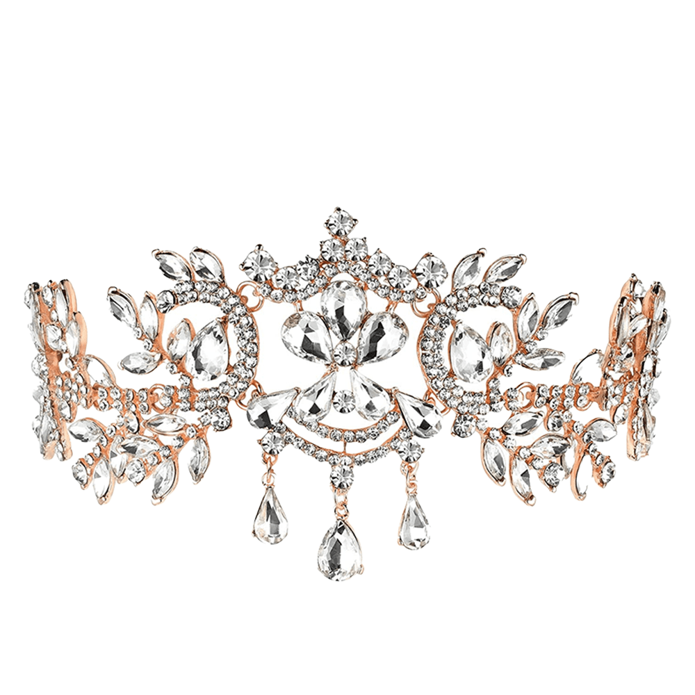 Vintage Crystal Bride Bridal Wedding Hair Head Band Wear Rhinestone ...